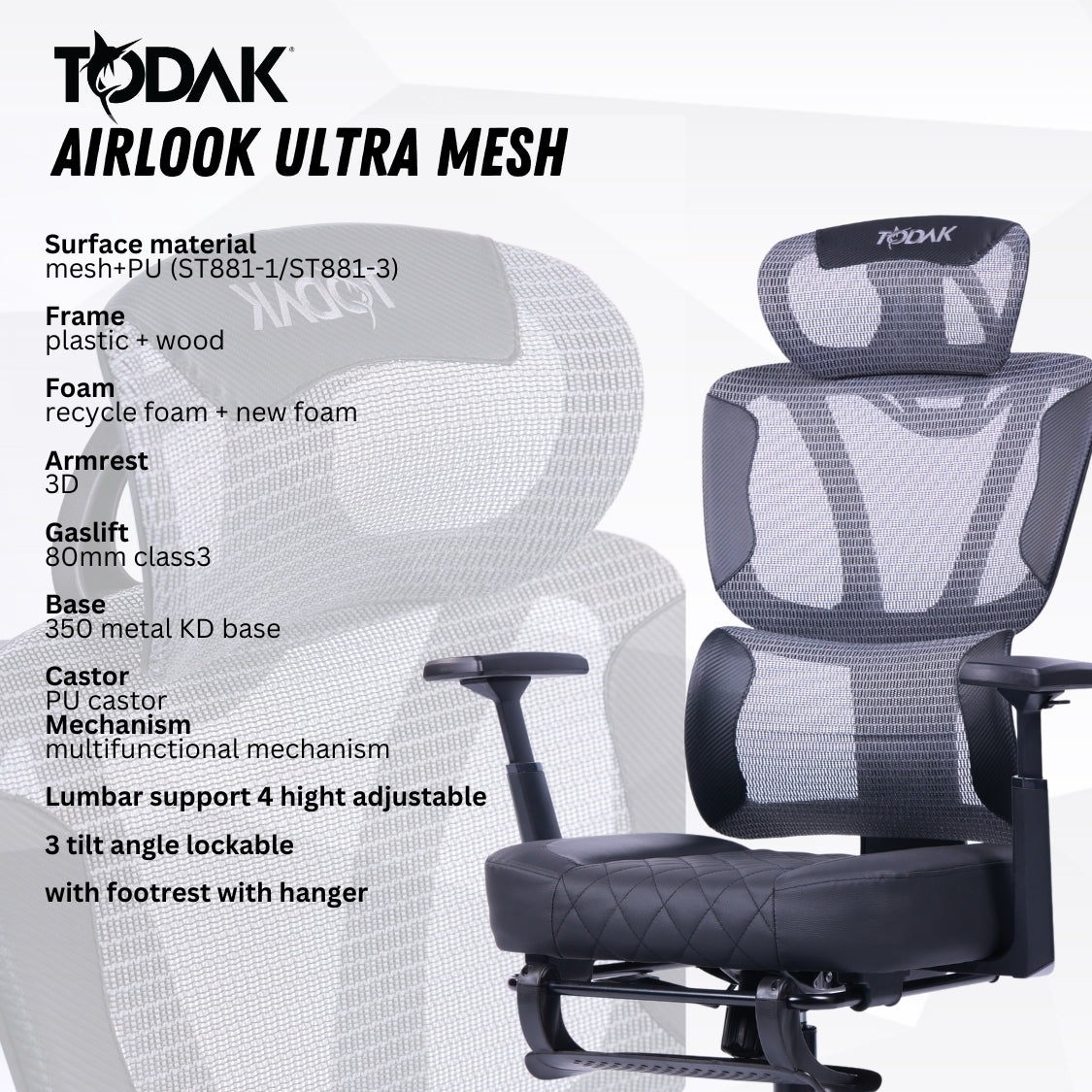 Airlook Ultra Mesh Grey – Todak